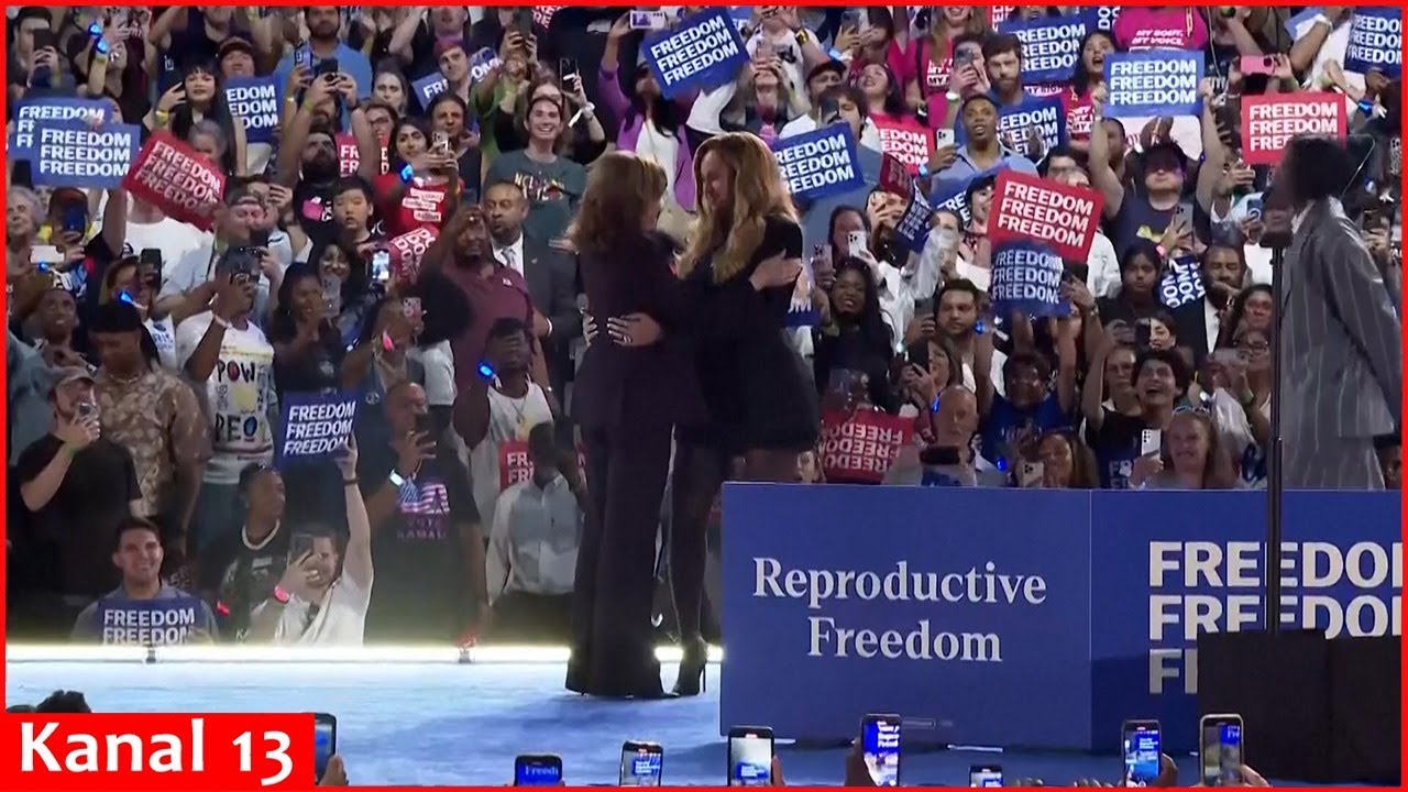 Beyonce and Kelly Rowland take stage to introduce Harris at Texas rally ...