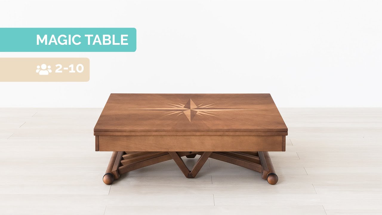 Folding magic table LG LESMO - A small table ready to accommodate up to ...