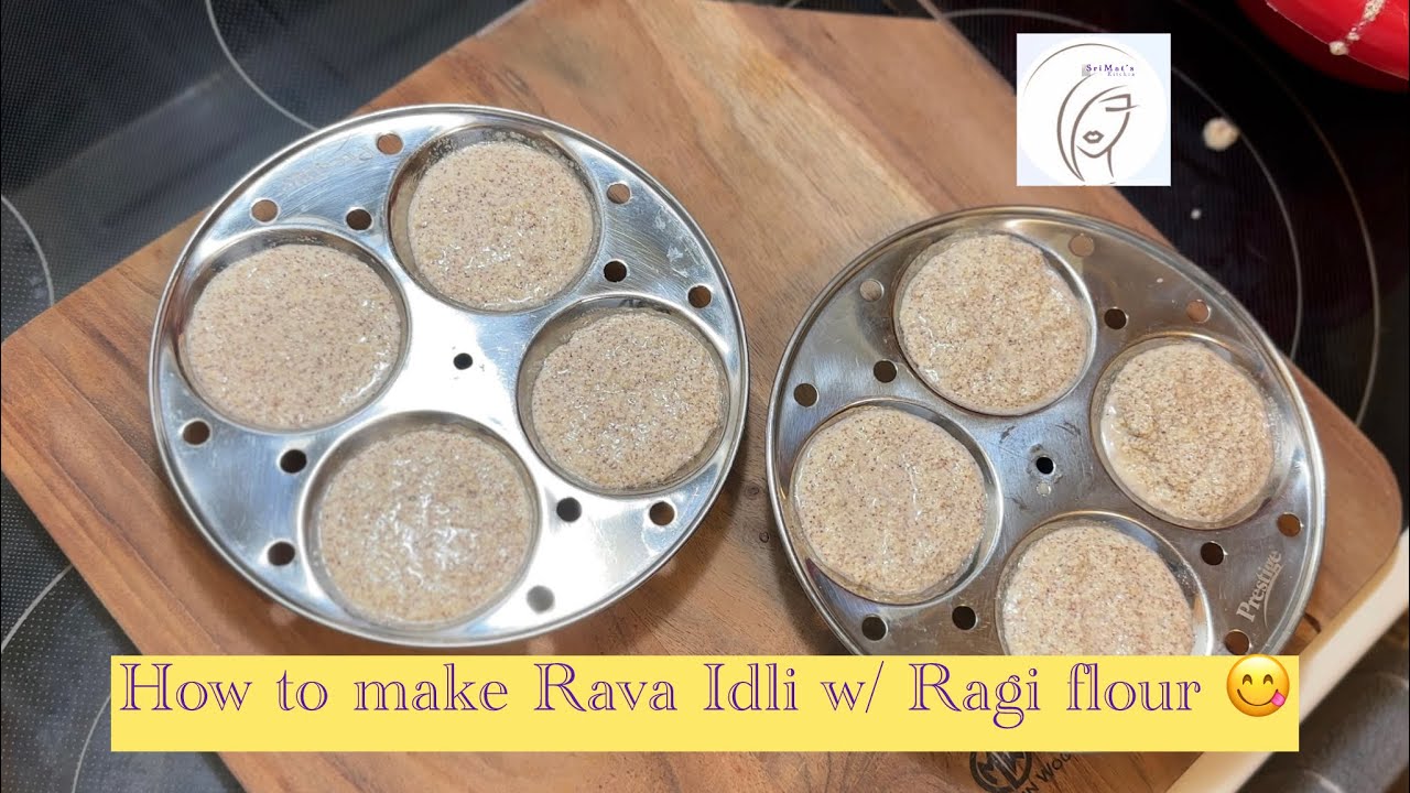 How to make Rava idli with Ragi flour || Rava idli Recipe #food #usa # ...