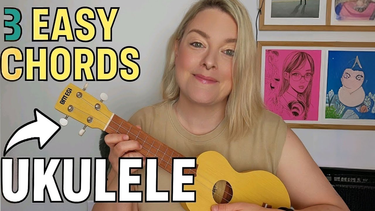 3 ENKLA Ukulele-ackord att lära sig direkt! (C, Am, F) - YouTube