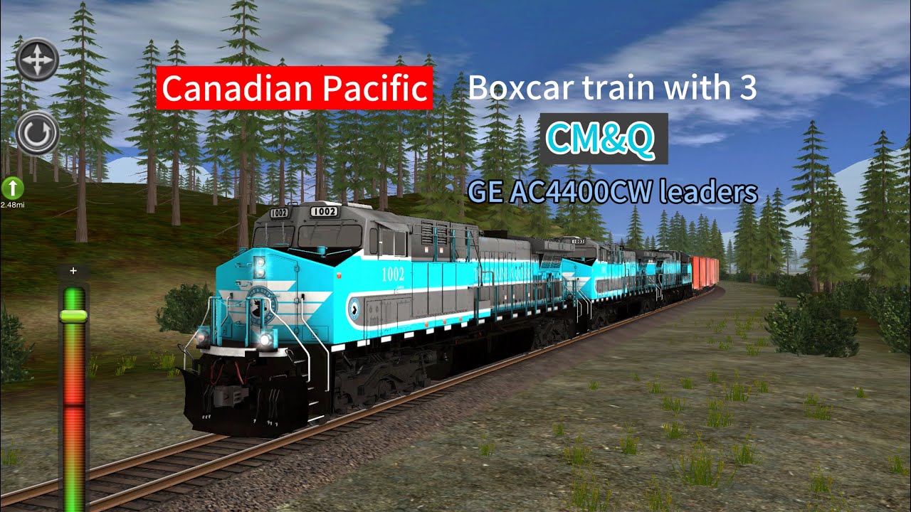 Trainz 2: Lake Louise - Banff CN route episode 1: CP boxcar train with ...