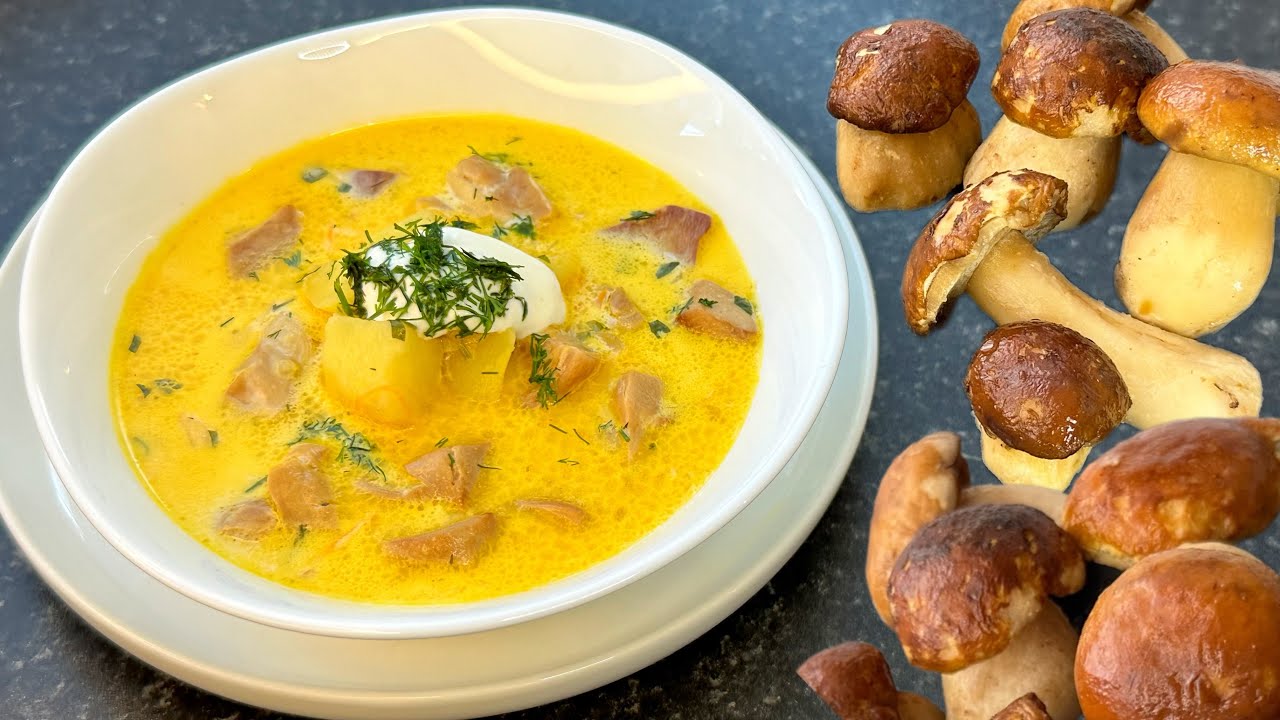Delicious Soup with Boletus Mushrooms | easy recipe for Boletus ...