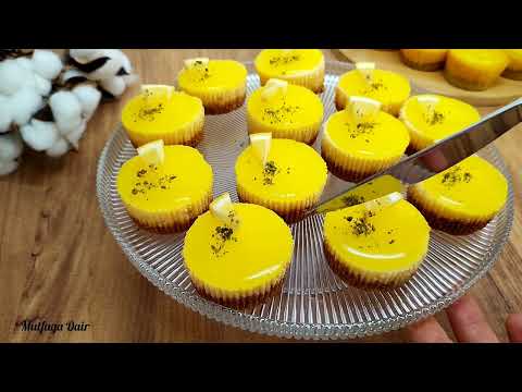 TAM ÖLÇÜLÜ MİNİ Cheesecake💯ZOR Değil AKSİNE Çok PRATİK ❗Buzluk içinde yapacağınız limonlu cheesecake