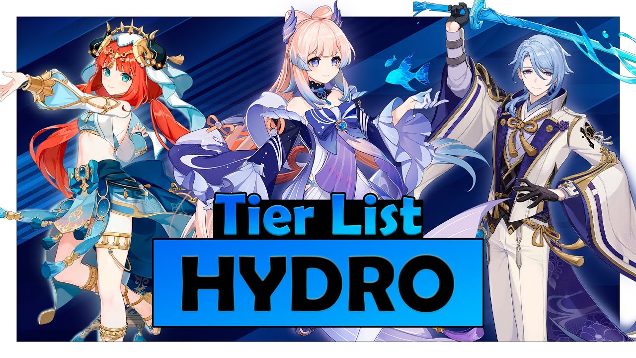 ¡Lo MEJOR de HYDRO! 💧 - Tier List Hydro Genshin Impact - YouTube