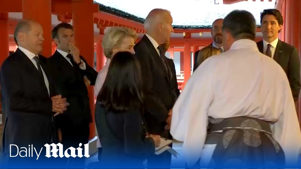 LIVE: Leaders of the G7 group hold a working dinner - YouTube