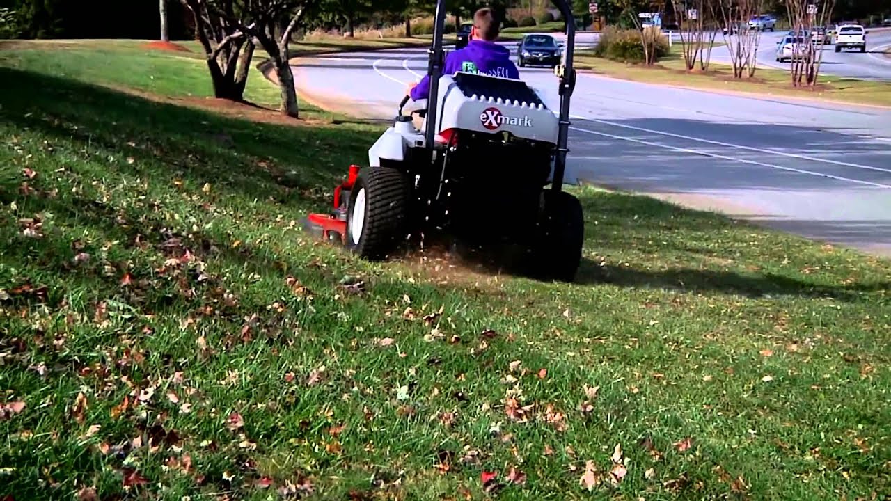 Exmark Lazer DS-Series Diesel Rear Discharge Zero Turn - YouTube