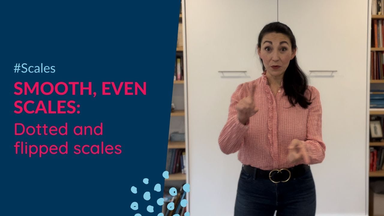 Fast, smooth, even SCALES and RUNS: Dotted and flipped exercise - YouTube