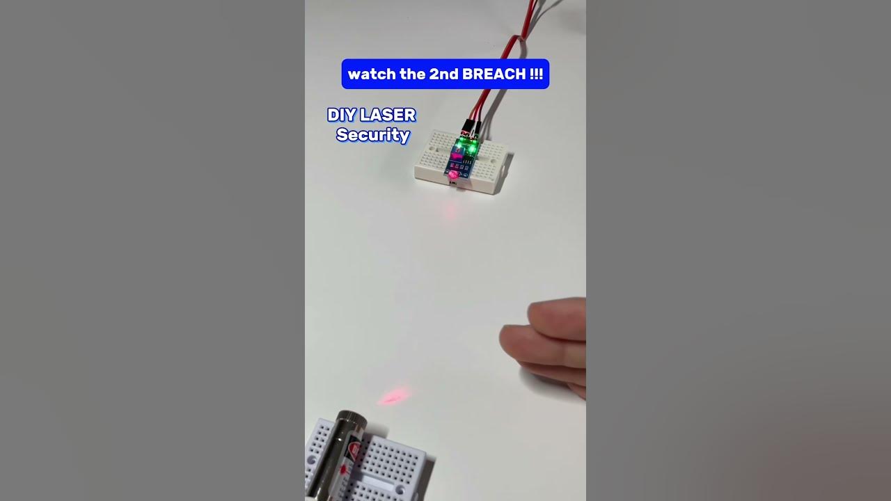 Simple DIY Laser Security System with Laser, LDR and Arduino #arduino #electronics #engineering ...