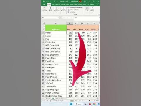 Select all data without scrolling down - Excel Tips and Tricks - YouTube