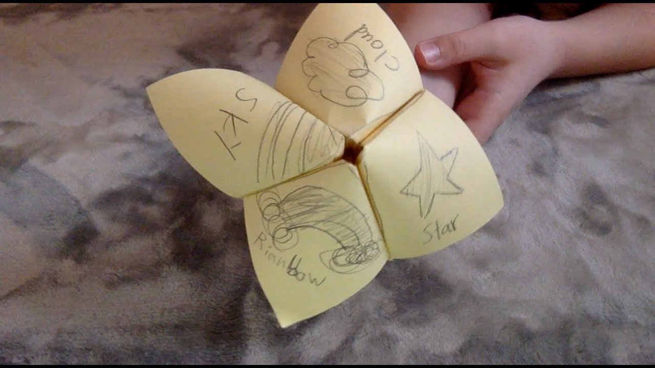 How to Make a Paper Chatterbox - YouTube