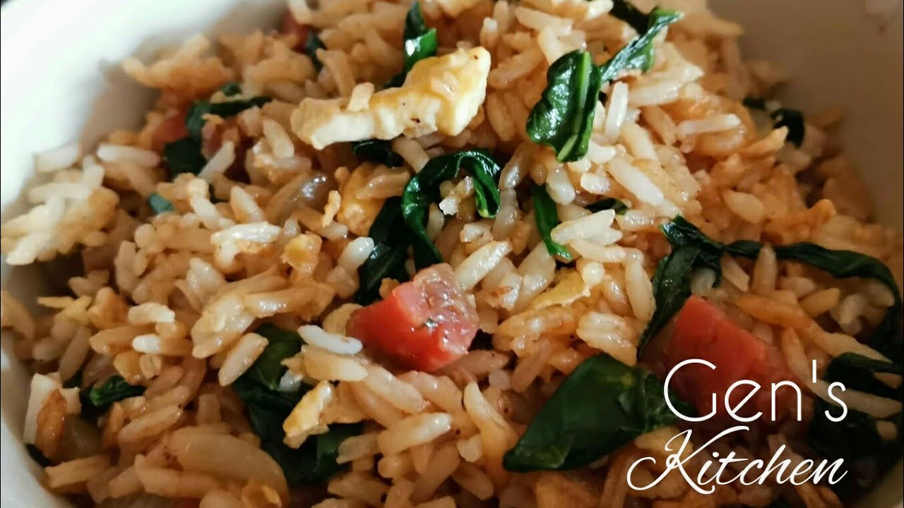 Asian Greens Fried Rice - YouTube