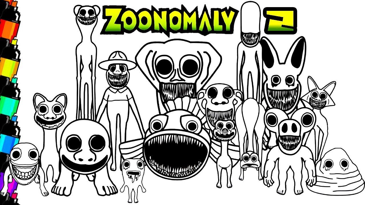 ZOONOMALY 2 Coloring Pages | Coloring All Zoonomaly 2 Monsters | NCS ...