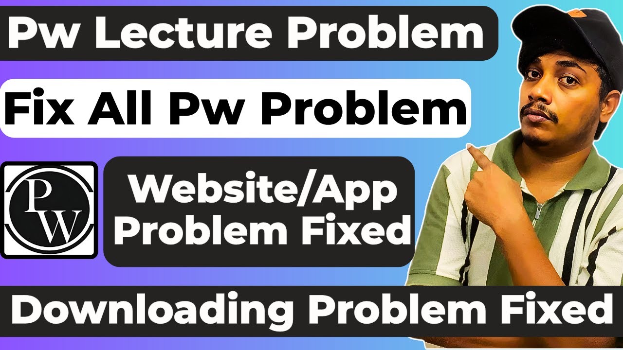 Pw Lecture Not Playing How To Fix || Pw App Not Working Today || Pw Not ...