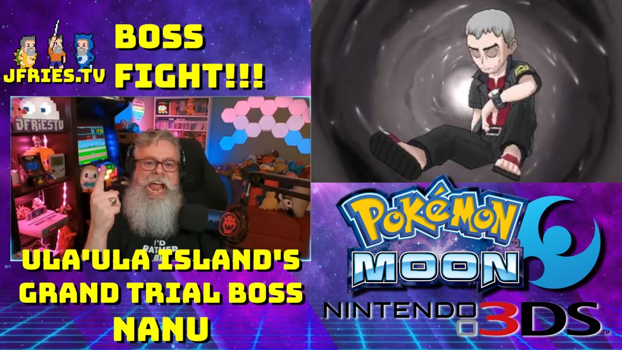 Highlight: Pokémon Moon - Ula'ula Island's Grand Trial Boss - Nanu ...