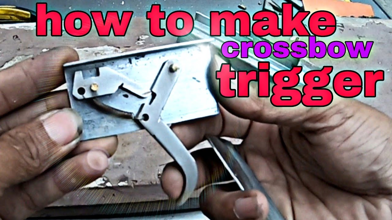 how to make crossbow trigger | speargun trigger mechanism - YouTube