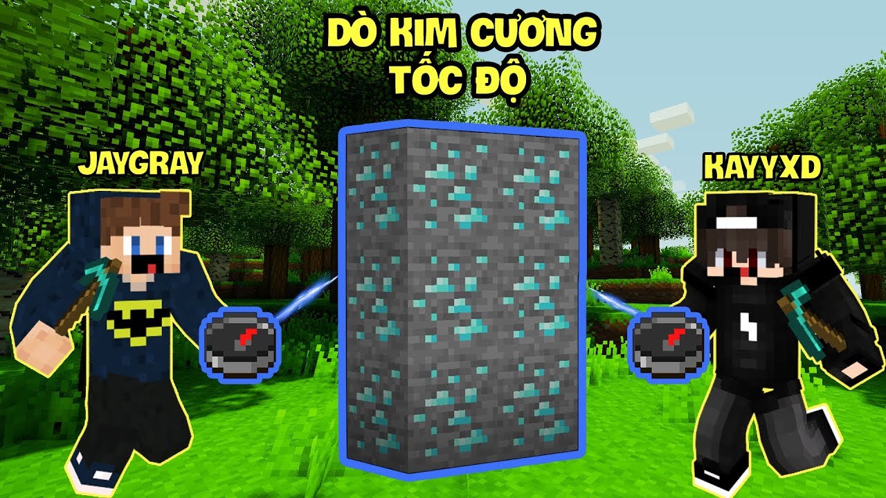 JAYGRAY VÀ KAYYXD THI ĐUA TÌM KIM CƯƠNG TRONG MINECRAFT PE*TÌM KIM ...