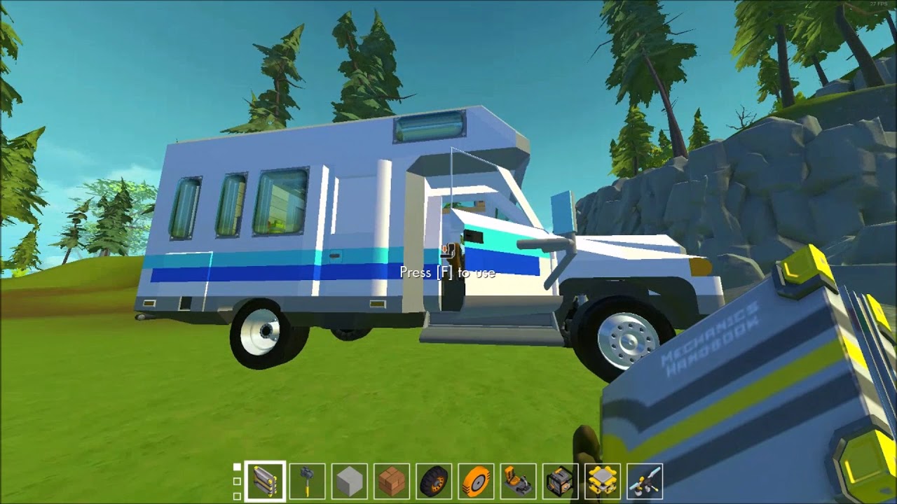 Dodge Ram Camper in Scrap Mechanic!!!! - YouTube