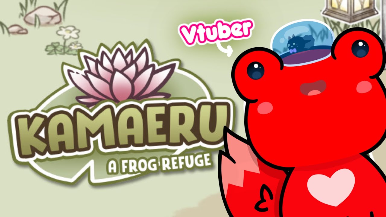 【Kamaeru】Frog Vtuber hops her way into your screen ฅ•ω•ฅ [ENG/日本語訳 ...
