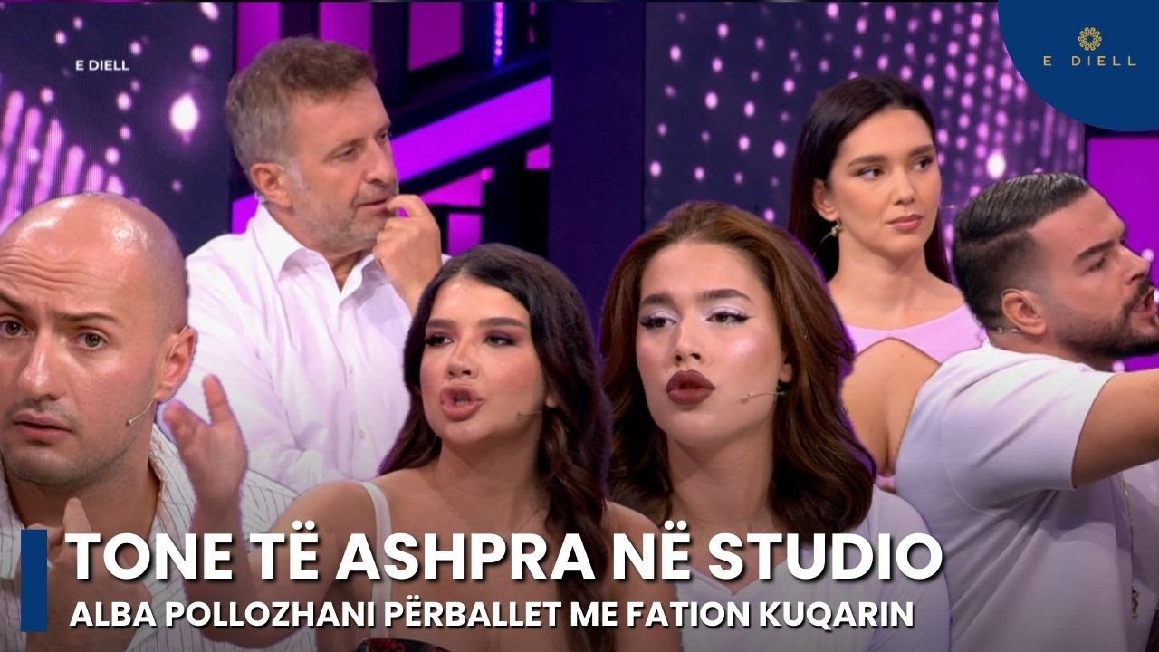 Alba Pollozhani debat me Fation Kuqarin, tone të ashpra në studio ...
