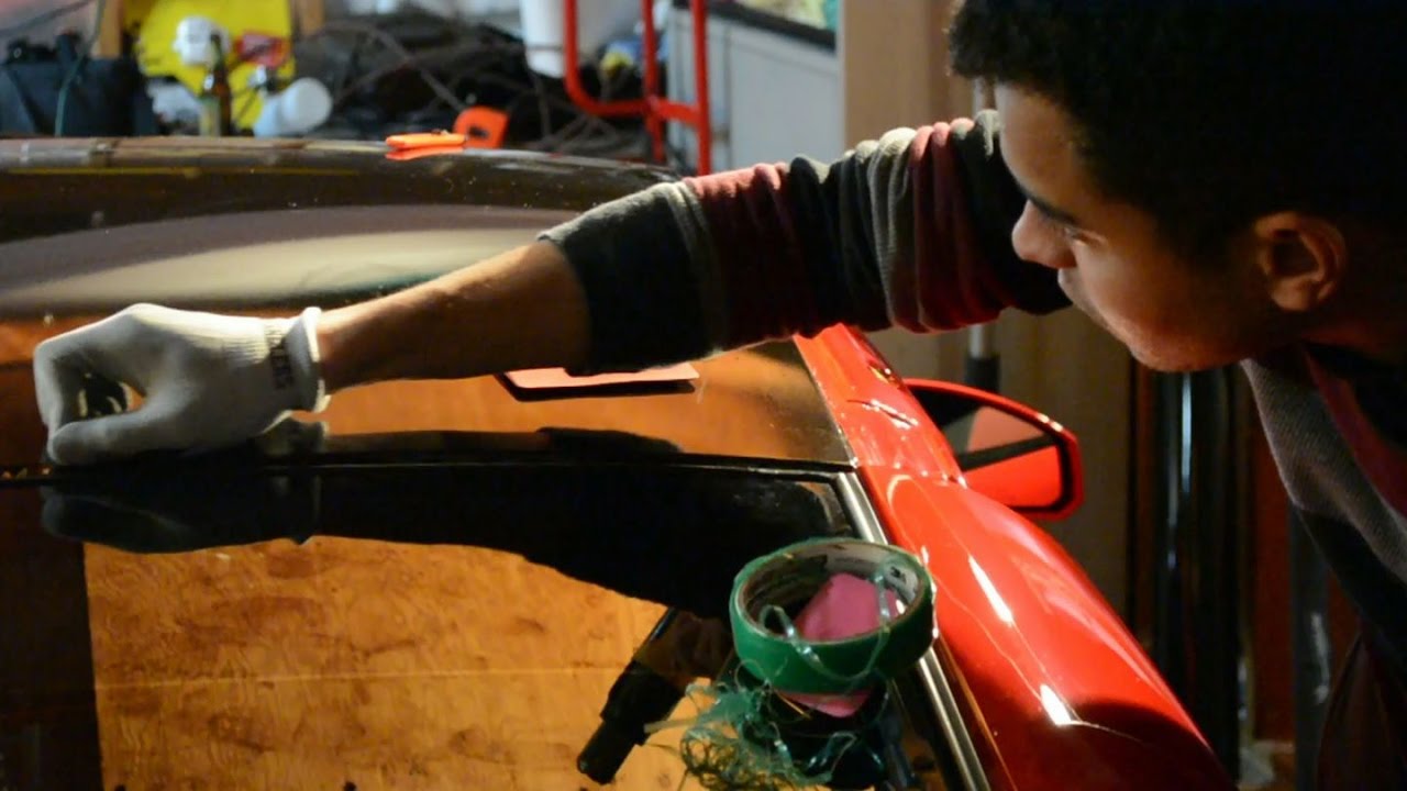 Nissan 350z Nismo 3M Roof Wrap Install - YouTube