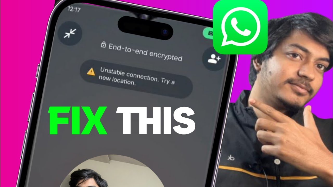 😥 WhatsApp unstable connection try a new location | unstable connection ...