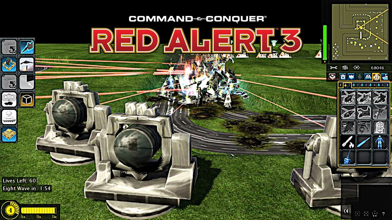 Red Alert 3 War of Powers MOD Tower Defense Gameplay | Mass build ...