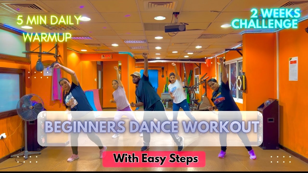 Beginners Dance Workout | 5 Mins Warmup | Easy steps - YouTube