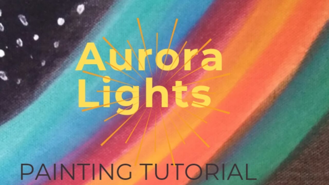 Aurora Lights/Painting Idea/Painting Tutorial/Amron's Creations - YouTube