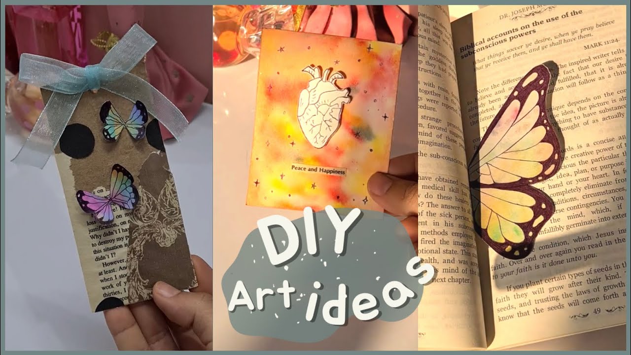 6 DIY Cute and Easy Art Ideas 💕 | Pinterest inspired art ideas - YouTube