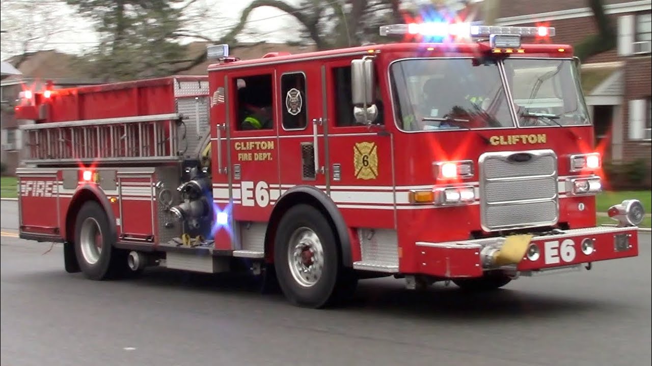 Clifton Fire Department Engine 6 Responding 5-4-22 - YouTube