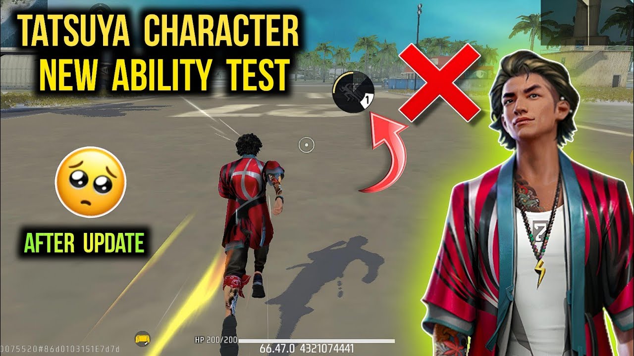 Tatsuya Character Ability - After Update | Free Fire Tatsuya Character ...