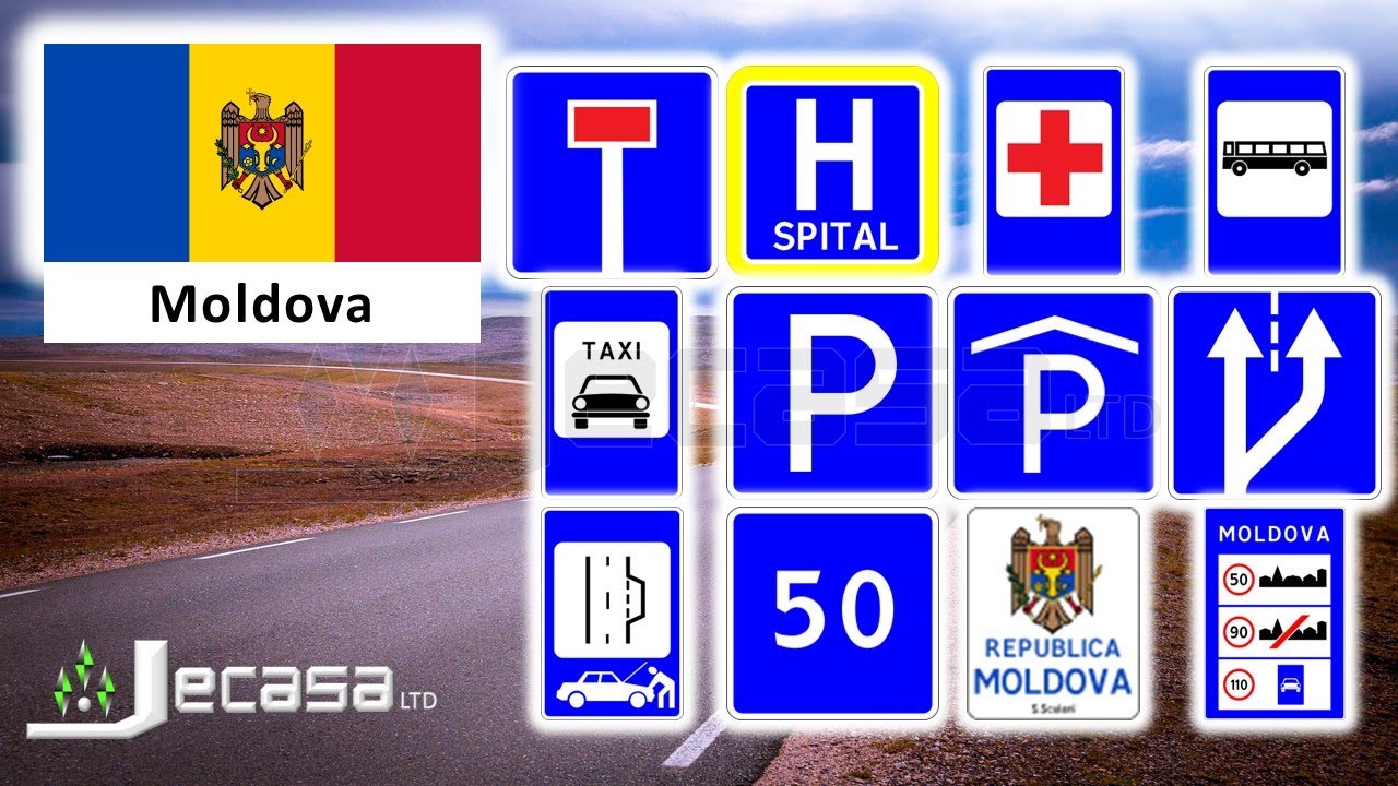 Indication Traffic-Road Signs in Moldova (Chișinău, Bălți, Tiraspol ...