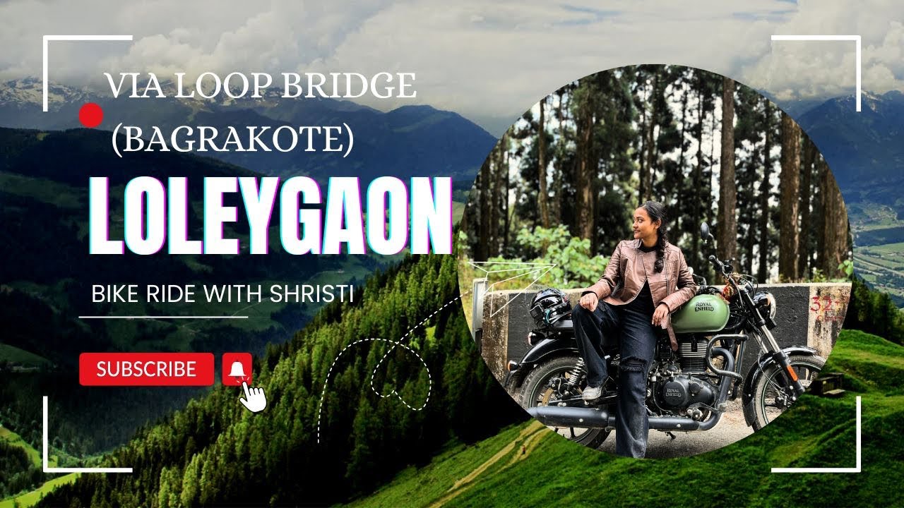 Bike ride to Loleygaon Via Bagrakote loop bridge // solo lady biker ...