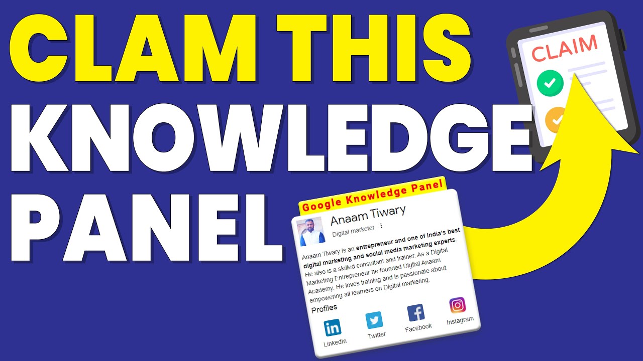 how to claim google knowledge panel in hindi | claim this google ...