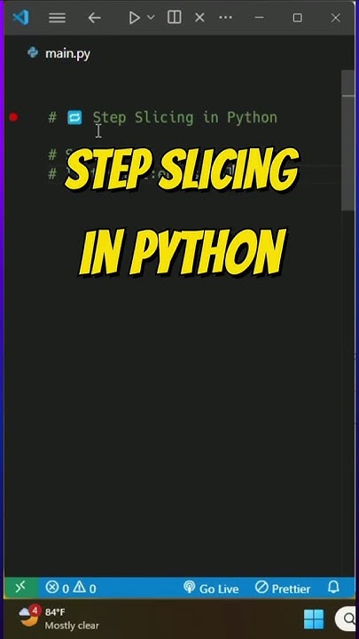 Step Slicing in Python YouTubers Don’t Talk About 😱 #coding #programming #python #codingbat ...