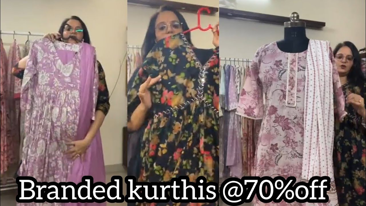 branded kurthis @70%off - YouTube
