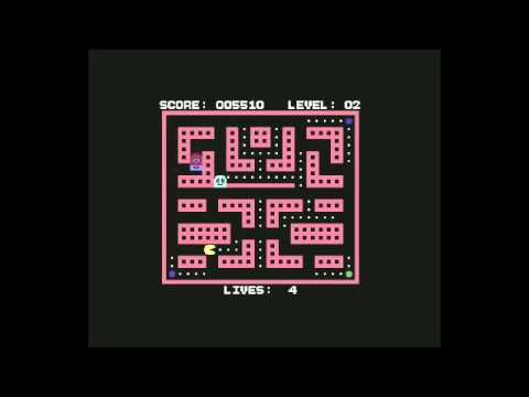 PACBOY PACMAN CLONE 1991 C64 COMMODORE 64 CLASSIC RETRO VIDEO GAME ...