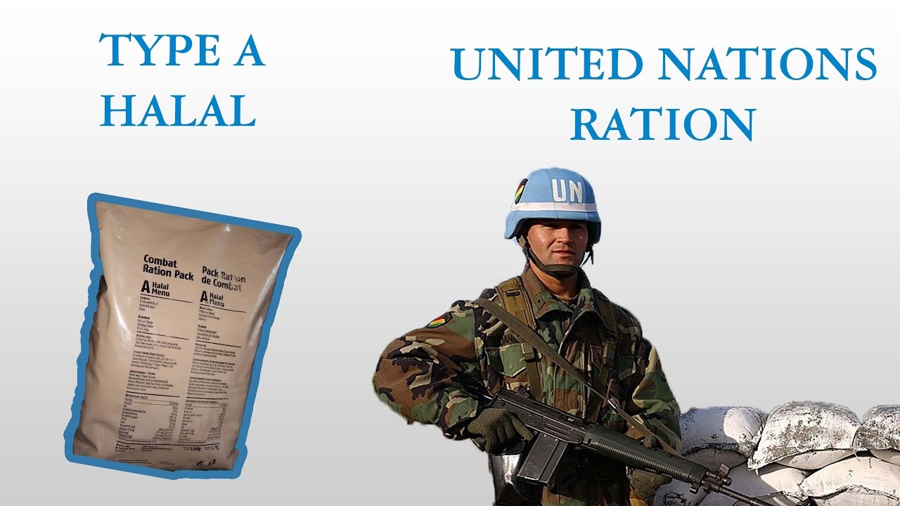 United Nations Combat Ration Pack - Halal A menu PART 2 - YouTube