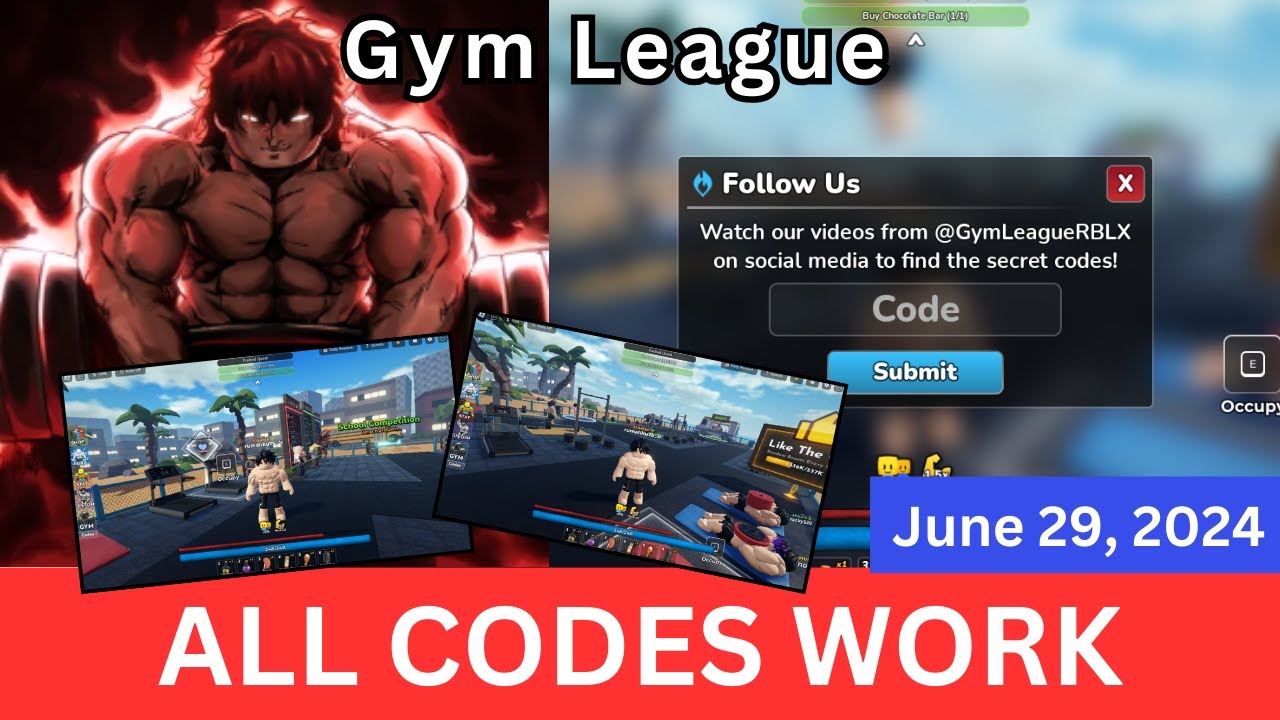 *All CODES WORK* Gym League ROBLOX, June 29, 2024 - YouTube