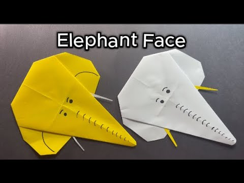How to make Paper Elephant Face? | DIY Elephant Face | Easy Tutorial ...