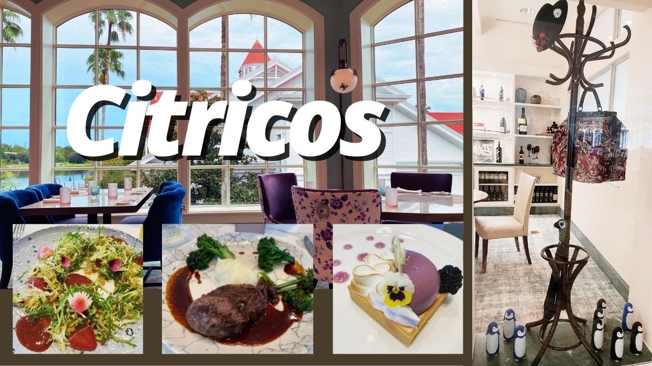 Citricos Restaurant at Disney's Grand Floridian Resort - YouTube