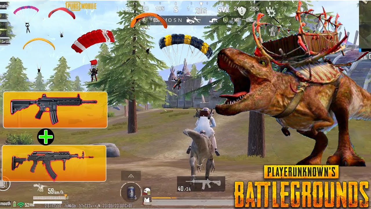 Pubg New Dino Event Mode (M416 + M762) Gameplay - YouTube