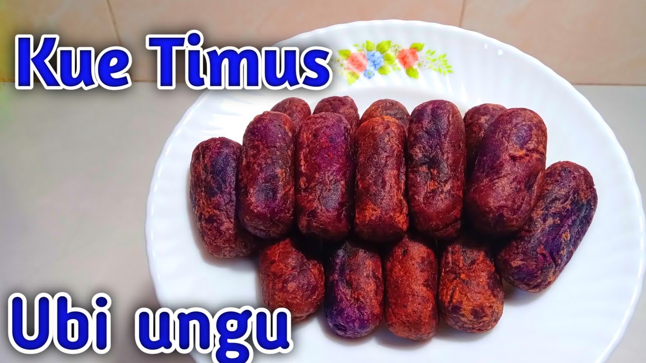 Hanya perlu waktu 5 menit..kue timus ubi ungu - YouTube