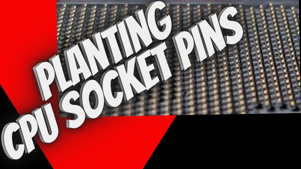 Testing the method of cpu socket pin planting ! - YouTube