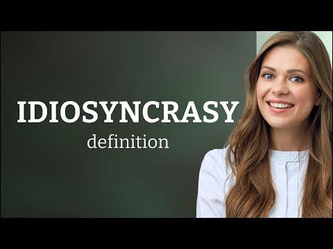 Idiosyncrasy • meaning of IDIOSYNCRASY - YouTube