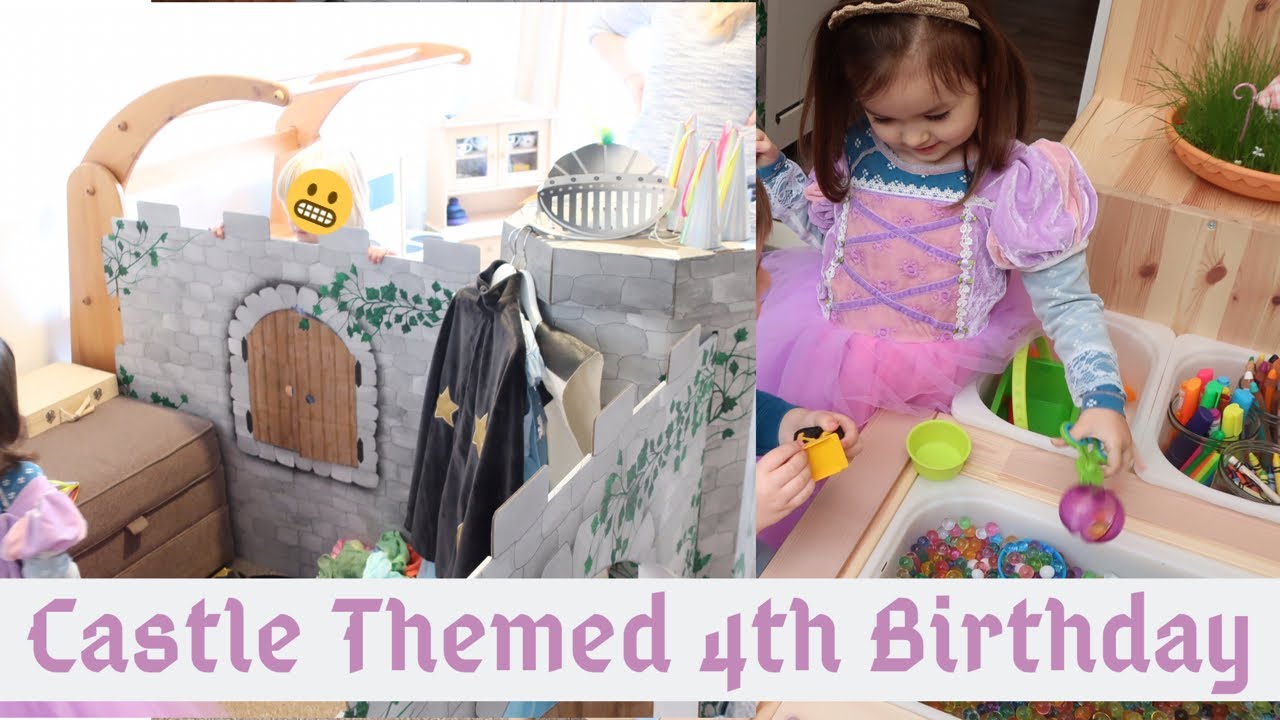 Castle Themed 4 Year Old Birthday Party - YouTube