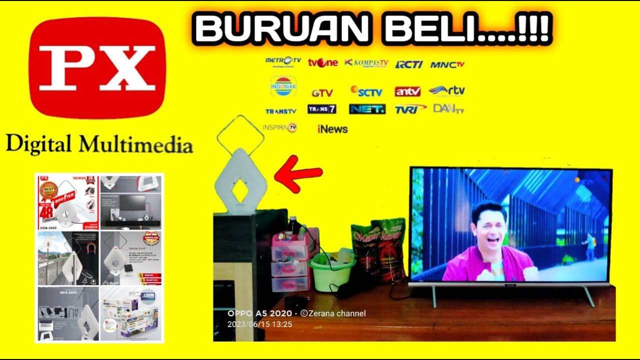 REVIEW ‼️ ANTENA TV TERBAIK PX Digital Multimedia | Indoor Outdoor ...