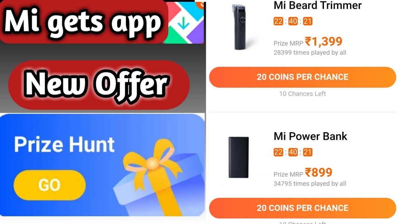 Mi get App Prize Hunt Contest || Earn Money Prize Hunt Win exciting ...