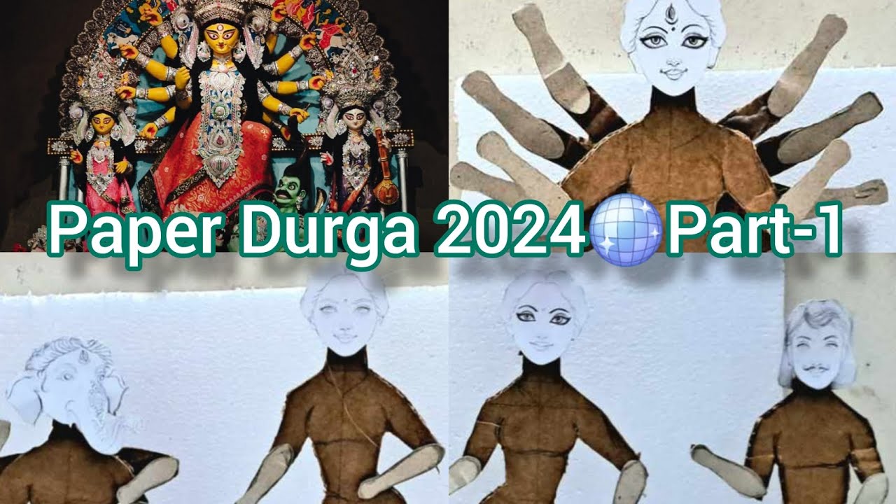 Paper🪷 Durga 2024🪷 I Part 1 l how I made body structure of Paper Maa ...