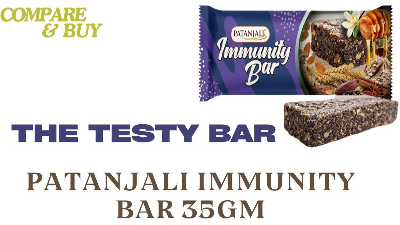THE TESTY BAR || PATANJALI IMMUNITY BAR 35GM - YouTube